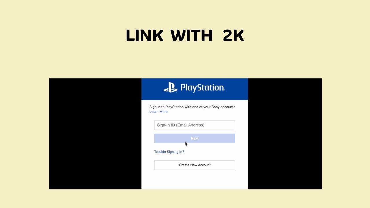 How to link PlayStation Network with 2k Account - YouTube