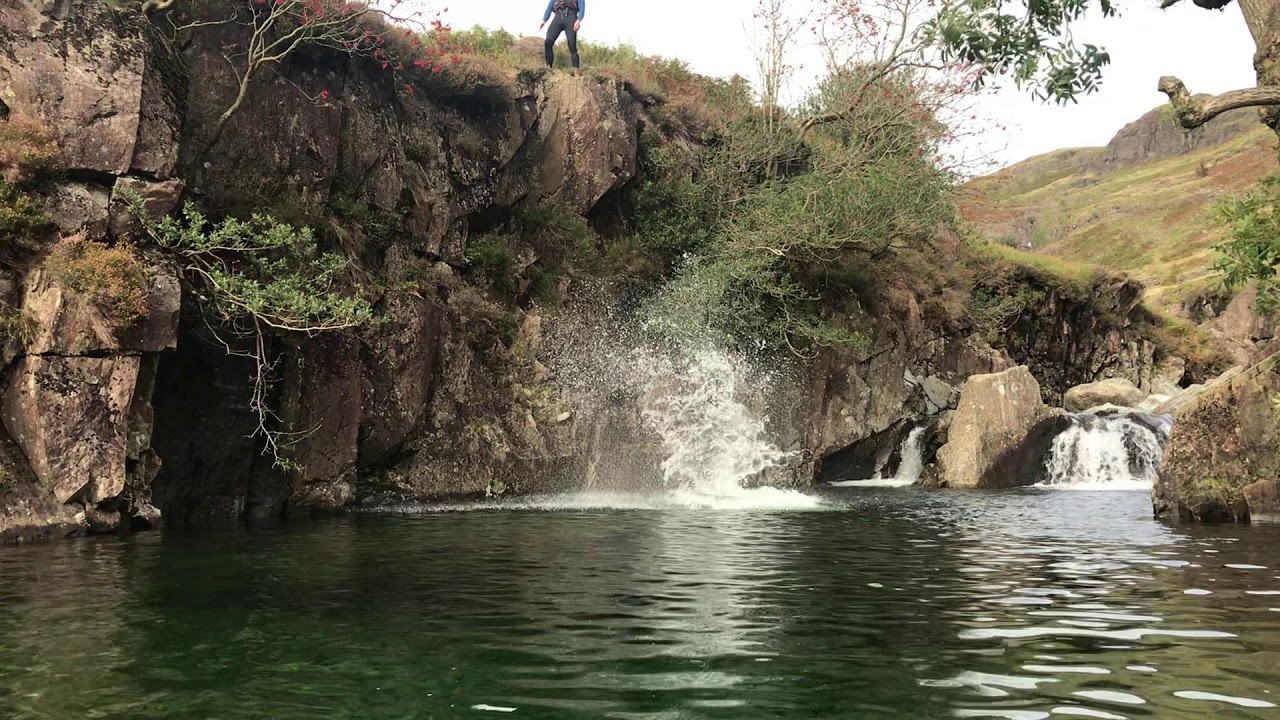 Esk Ghyll Gorge Scramble, Lake District - YouTube