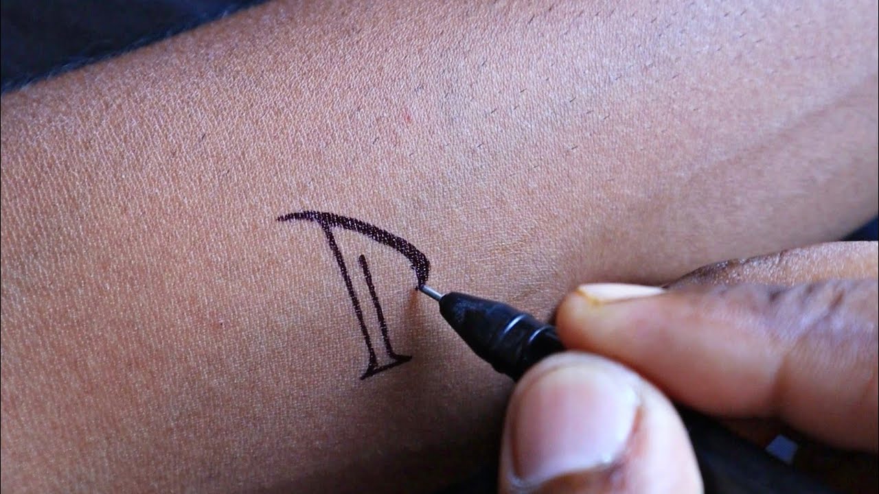 best amazing M letter tattoo design #shorts - YouTube