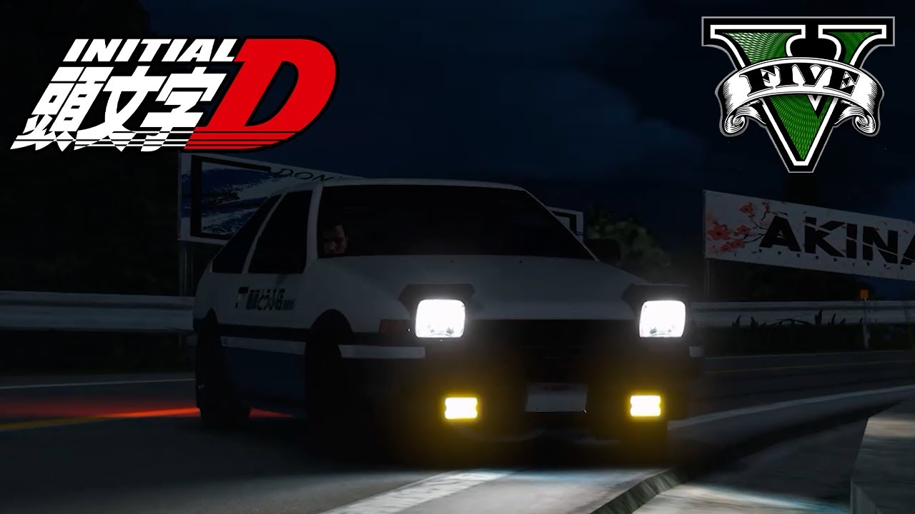 Initial D Space Boy Scene in GTA 5 - YouTube