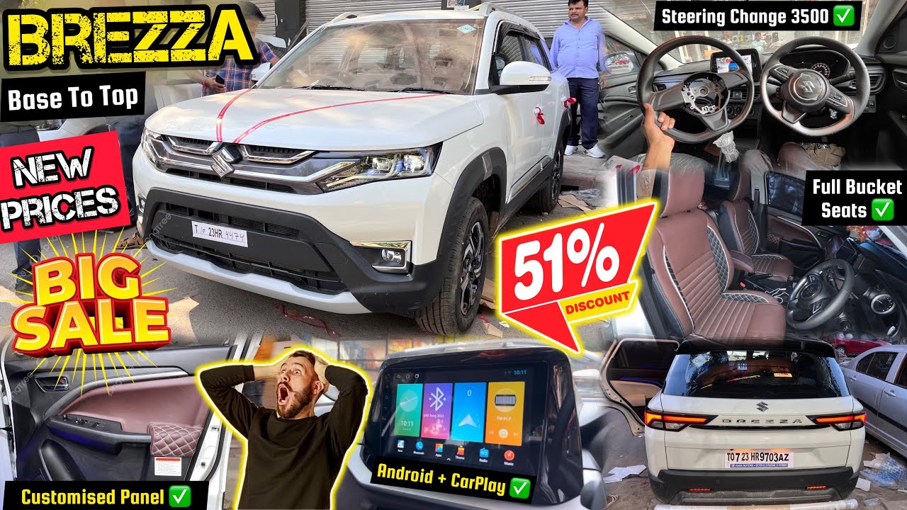 Brezza Base to Top Modification with Price Brezza Lxi Base Model ...