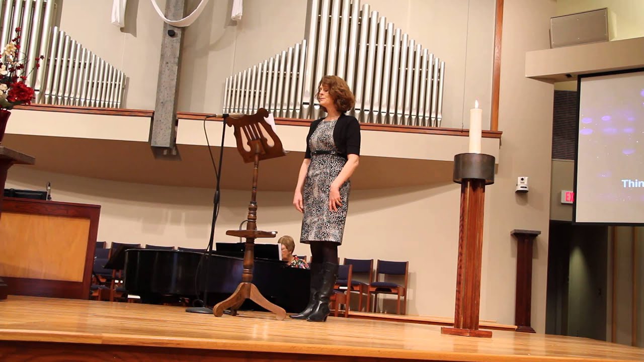 Brenda Roth Stursma sings "Think on These Things" - YouTube