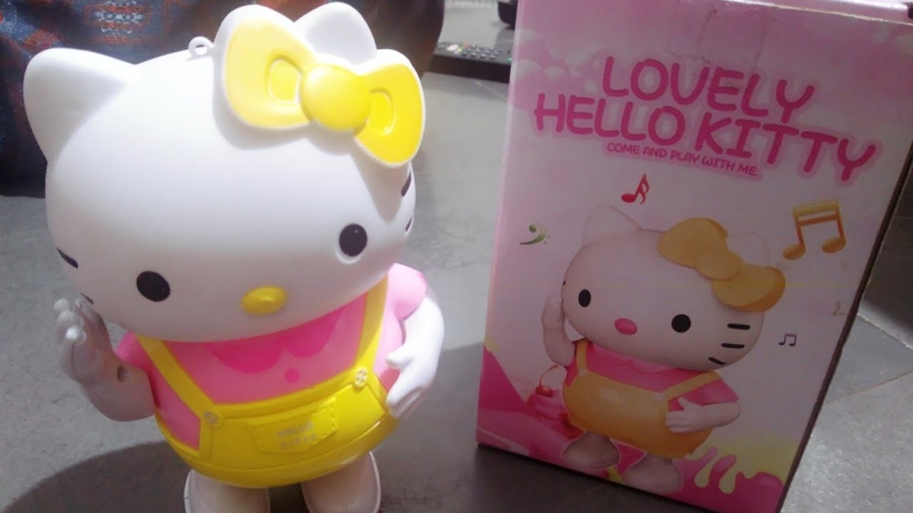 Hello Kitty Dancing Toy with Music and Light Effect Unboxing & Demo ...