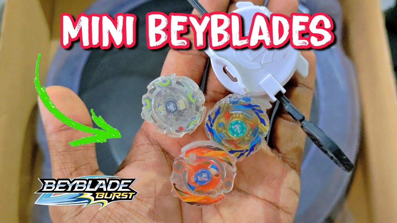 Mini beyblades ! world smallest burst beyblade - YouTube