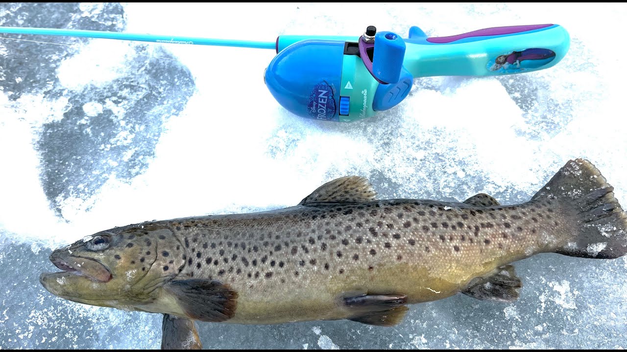 First Time Ice Fishing for Trout in PA! - YouTube