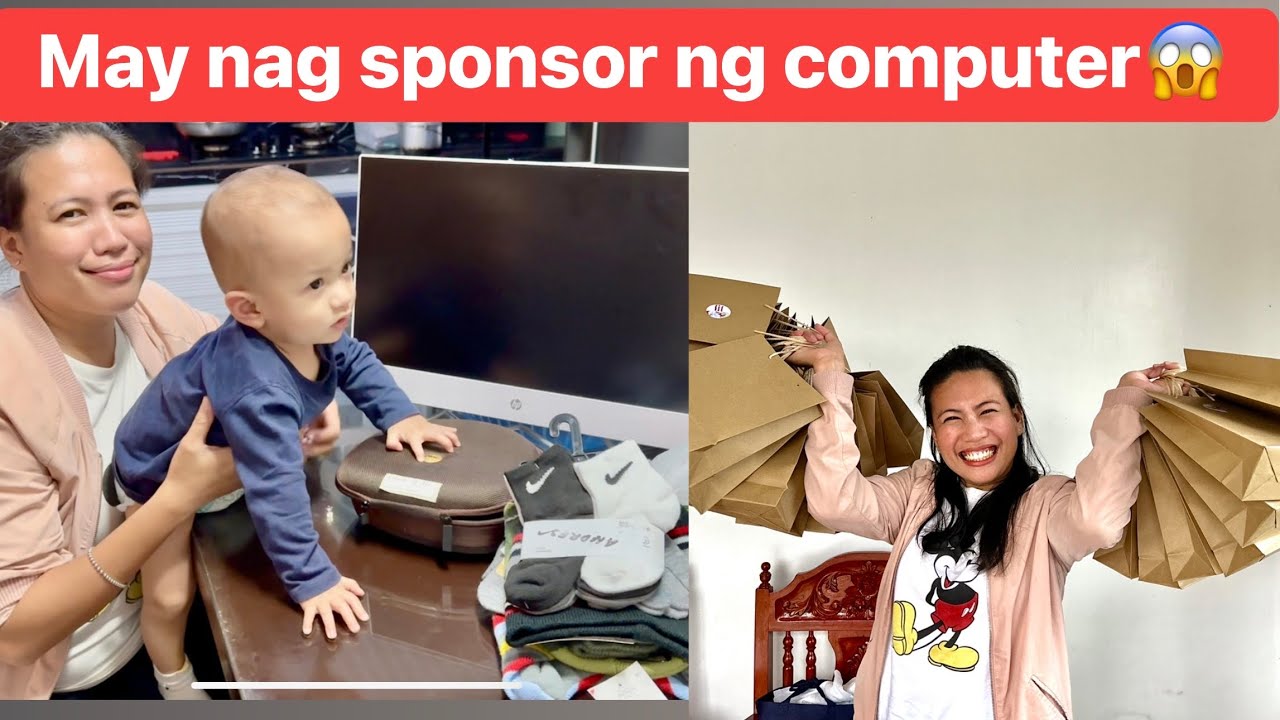 Nag pack ng giveaway for the kids | May nag sponsor ng computer at ...
