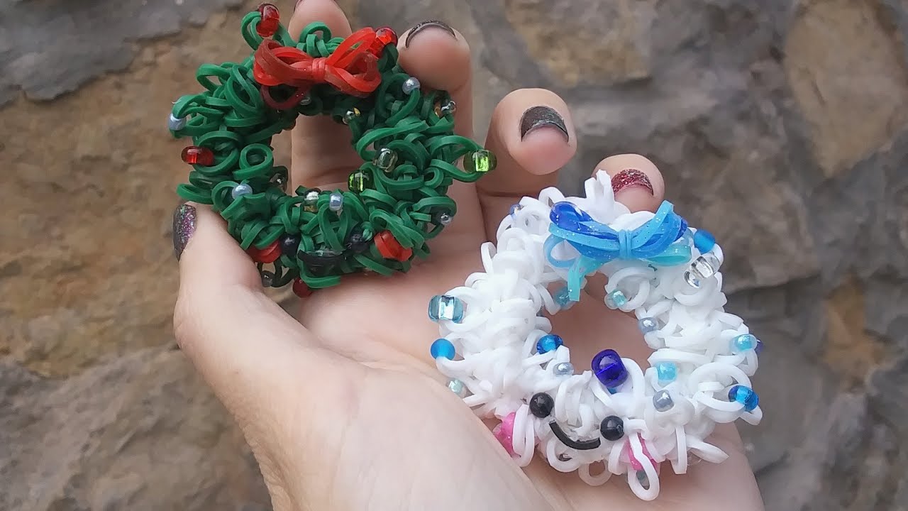 Loomigurumi Wreath Tutorial (Rainbowloom) - YouTube