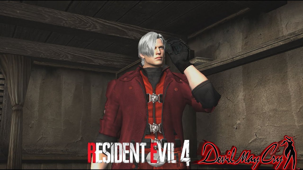 RE4 MOD TONY REDGRAVE/DANTE 【THANKS 10,000 VIEWS】Devil May Cry Remix ...