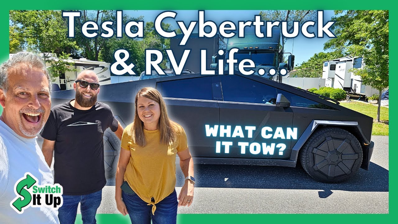 Revealed: Tesla Cyber Truck's RV Towing Ability - YouTube