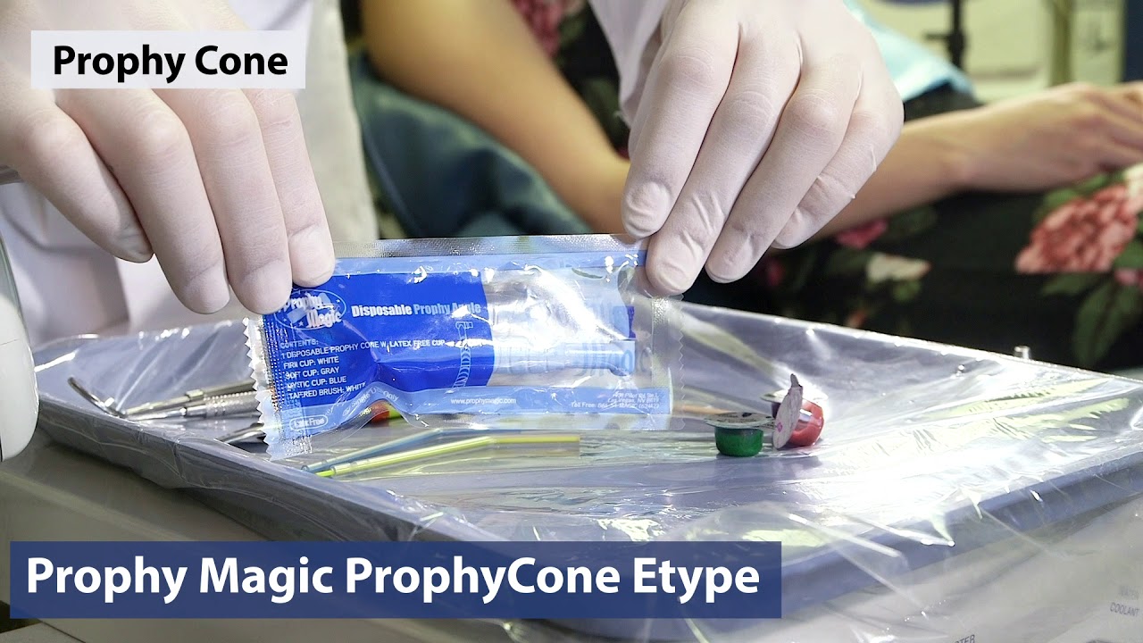 8 9 Prophy Magic Standard Hygiene Handpiece ProphyCone Mystic Cup - YouTube