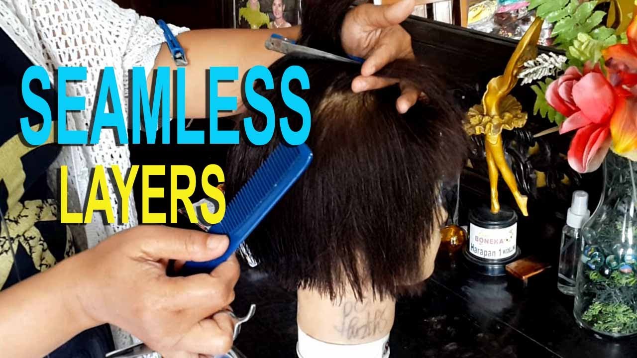 SEAMLESS LAYERS - TEKNIK GUNTING RAMBUT - MENAMBAH VOLUME DAN GELOMBANG ...