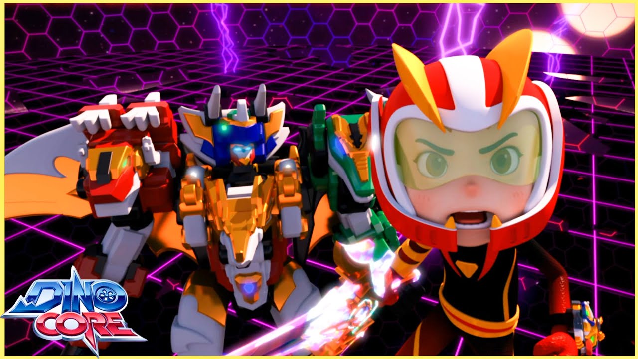 Dinocore 2022 🦸🦖 Level 2 Union! D Buster! 🔍 9 Minute ⏰ Сartoon ...