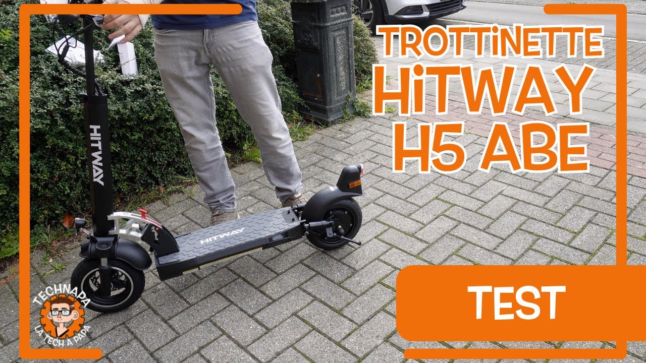 Je teste une trottinette électrique - Hitway H5 ABE - YouTube