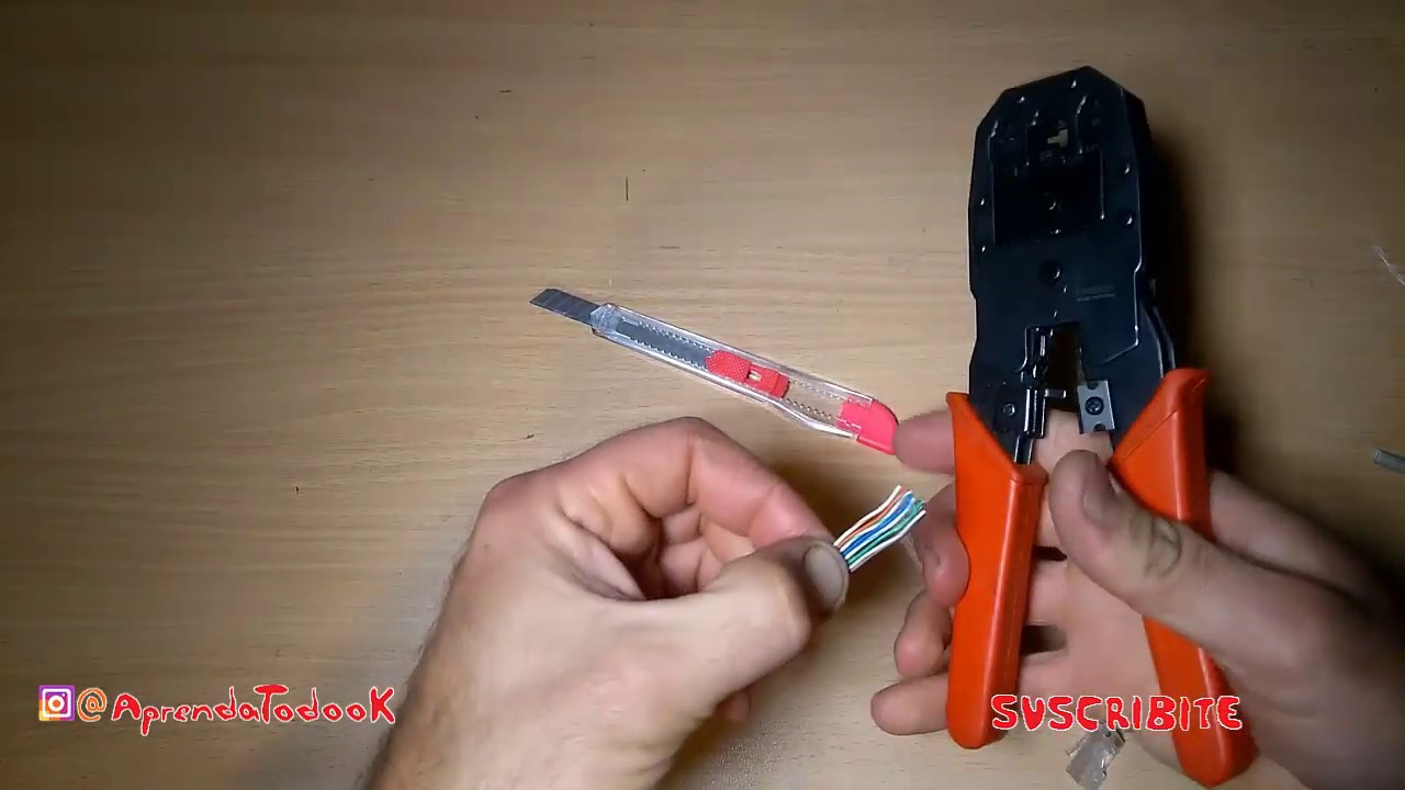Armado de Cable de Red Paso a Paso. (Fabricar 1 cable Internet Ethernet ...
