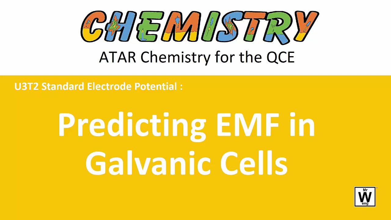 Predicting EMF in Galvanic Cells - YouTube