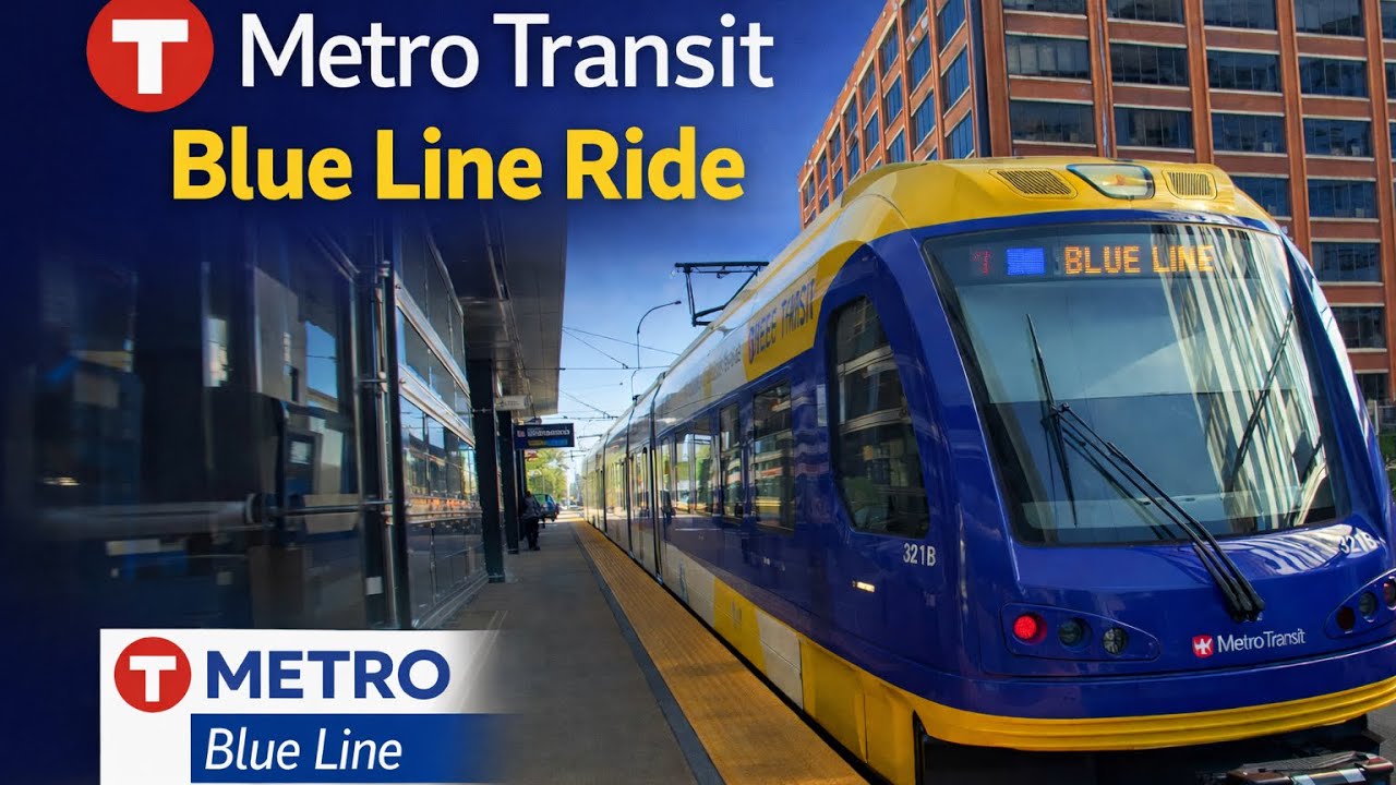Metro transit (Minneapolis) Blue line Ride 10/10/25 - YouTube
