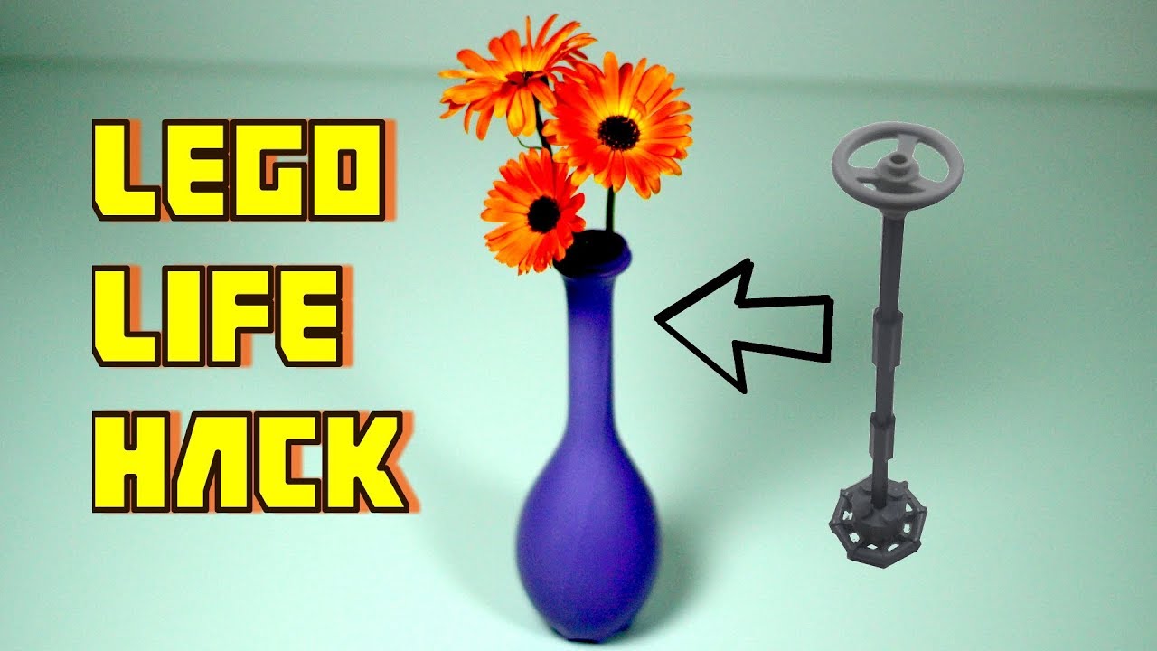 LEGO Life Hack - LEGO Balloon Flower Vase - YouTube