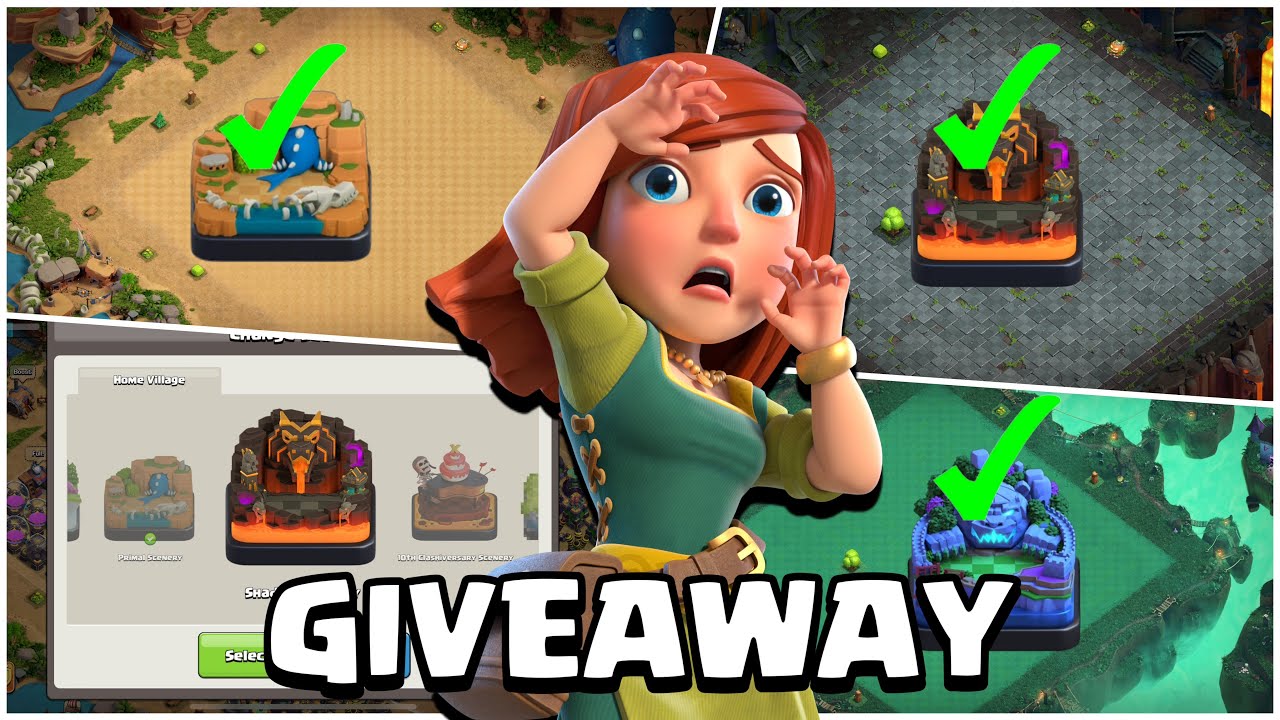 Coc Live - Shadow Scenery, Tiger Mountain Scenery, Primal Scenery ...