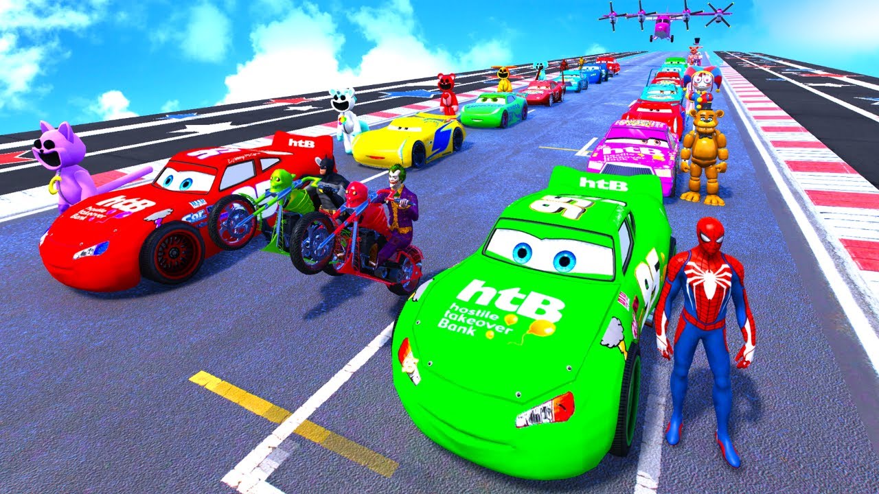 GTA V Epic New Stunt Race For Car Racing Challenge by Trevor and Shark ...