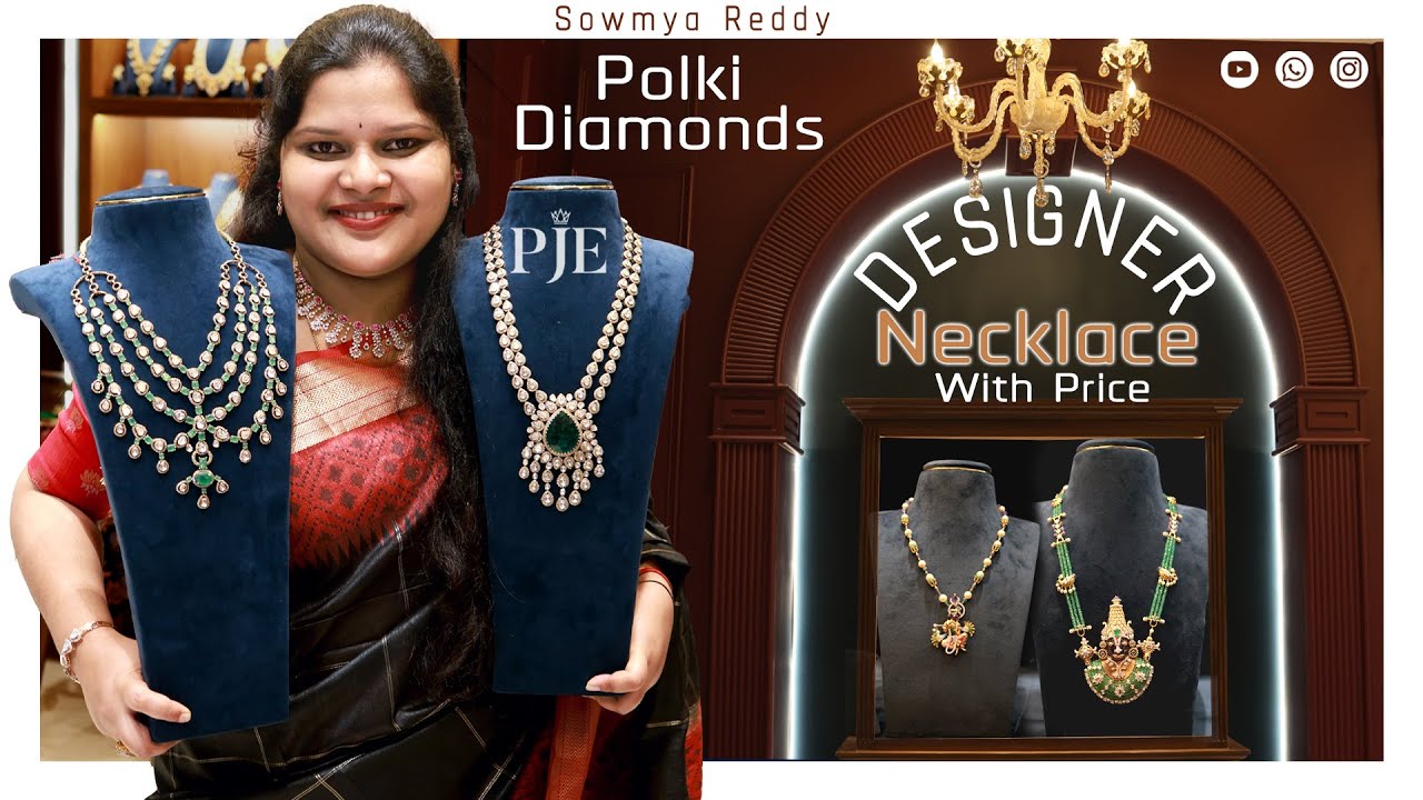 Designer Diamond jewellery with price | polki diamond | PJE | Telangana ...