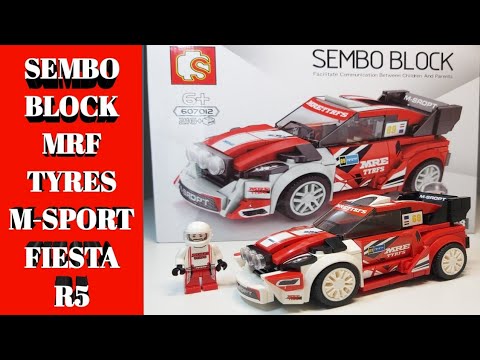 Lego SEMBO BLOCK #607012 MRF Tyres M-Sport Fiesta R5 Famous Car - YouTube