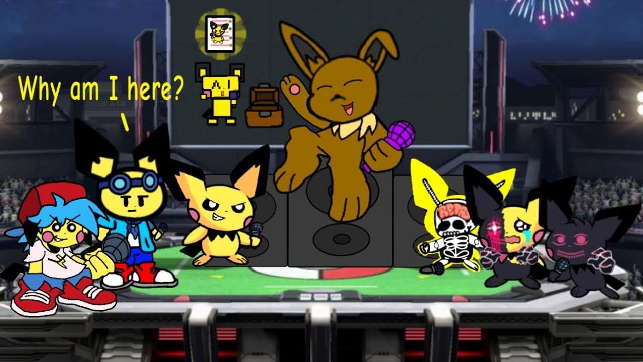 FNF - Pichu & eevee yourself mode (Test) - YouTube