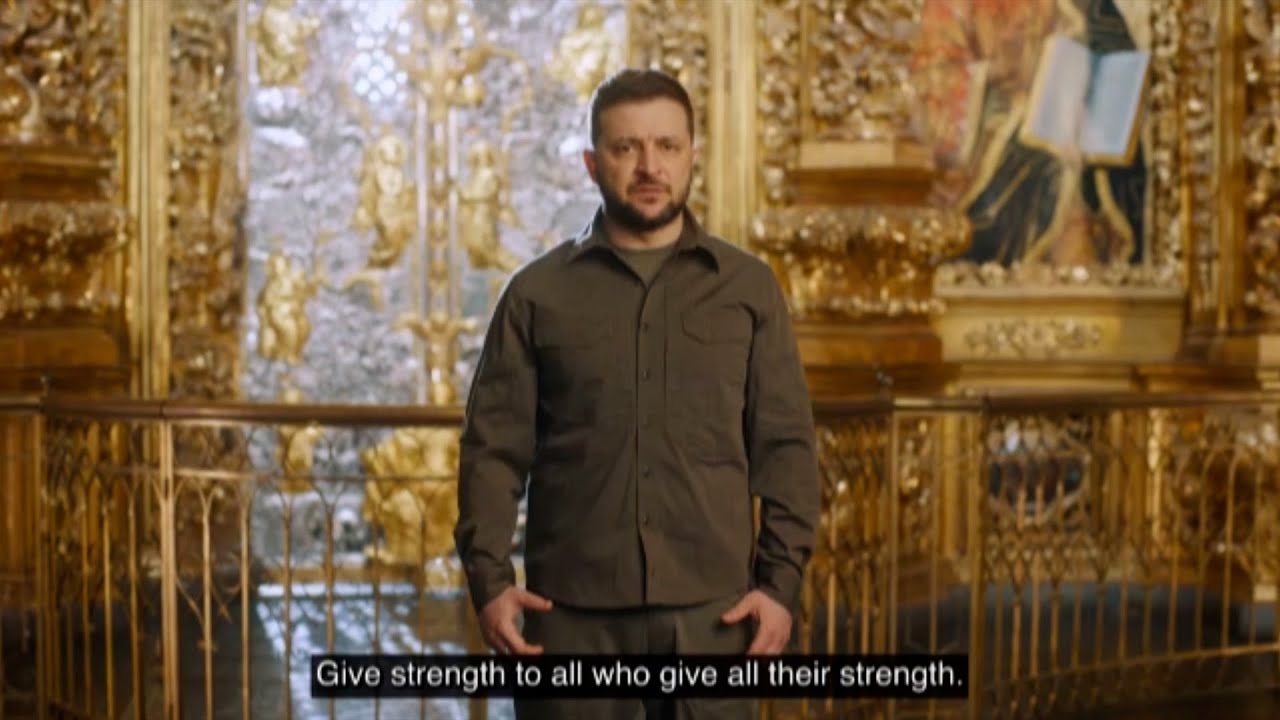 Congratulations by Volodymyr Zelensky on Easter - YouTube