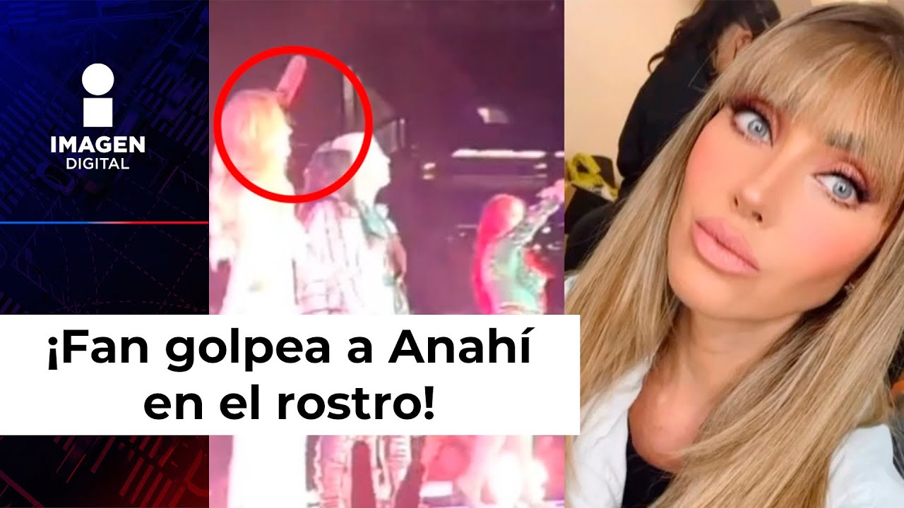 Fan Golpea a Anahí en la cara tras lanzar objeto - YouTube