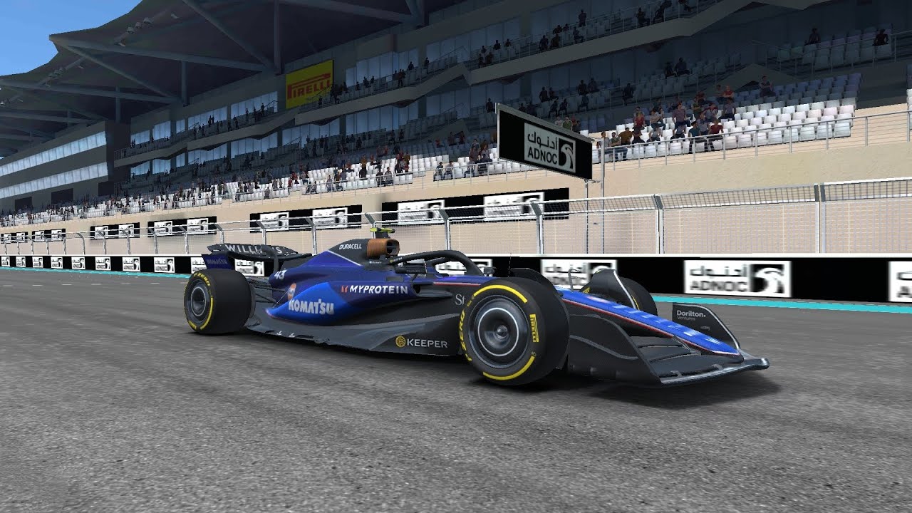 POV: Carlos Sainz Testing The Williams FW-46 At Yas Marina Circuit! Abu ...