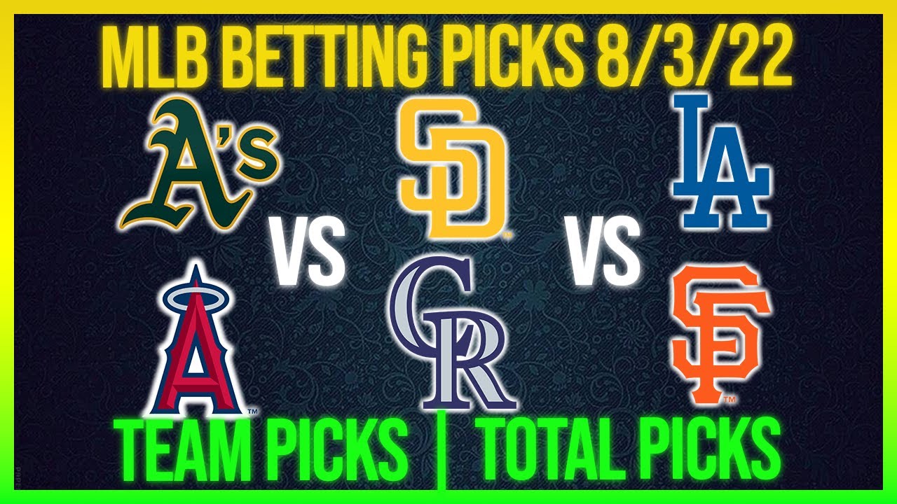 FREE MLB Picks Today 8/3/22 Free MLB Picks and Predictions Today Free ...