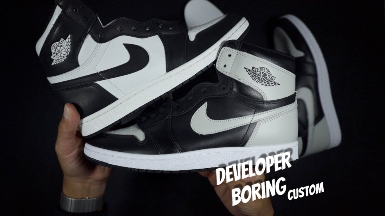 Air Jordan 1 Shadow Boring Watch Custom VS Retail Shadow 1 - YouTube