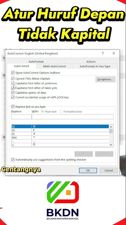 Cara Mengatur Huruf Kapital Otomatis di Word - Disini tempat ...