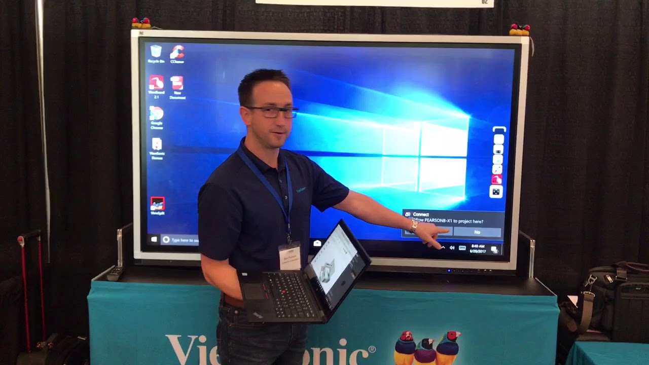 ViewSonic ViewBoard - Casting Windows 10 - YouTube