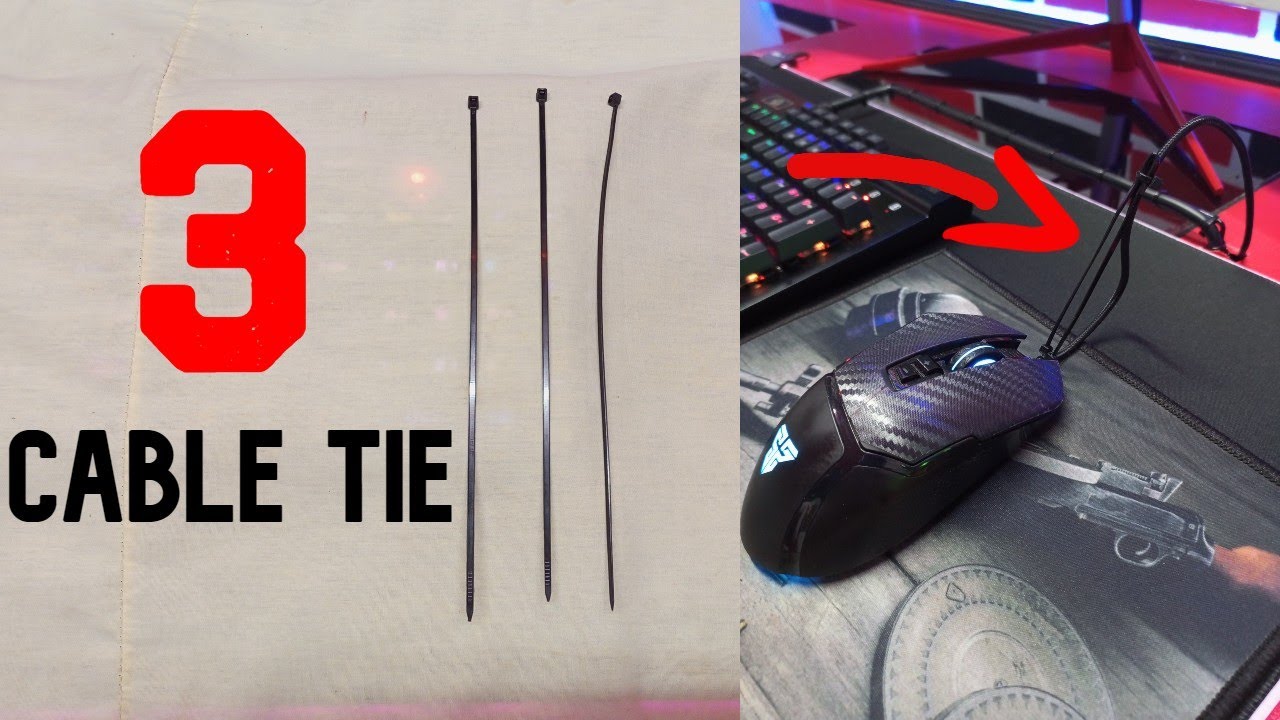 How to make very cheap D.I.Y mouse bungee - YouTube