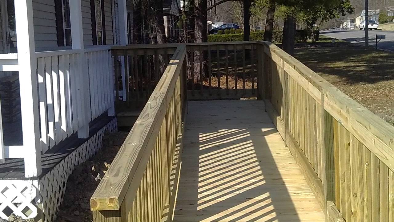 Ramp for wheel chair, ADA standards - YouTube