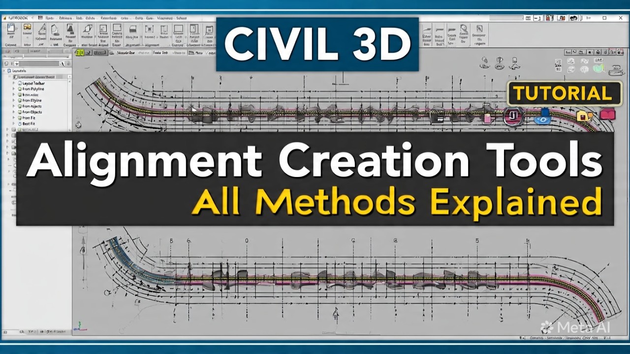 21-CIVIL 3D ALIGNMENT CREATION TOOLS - YouTube