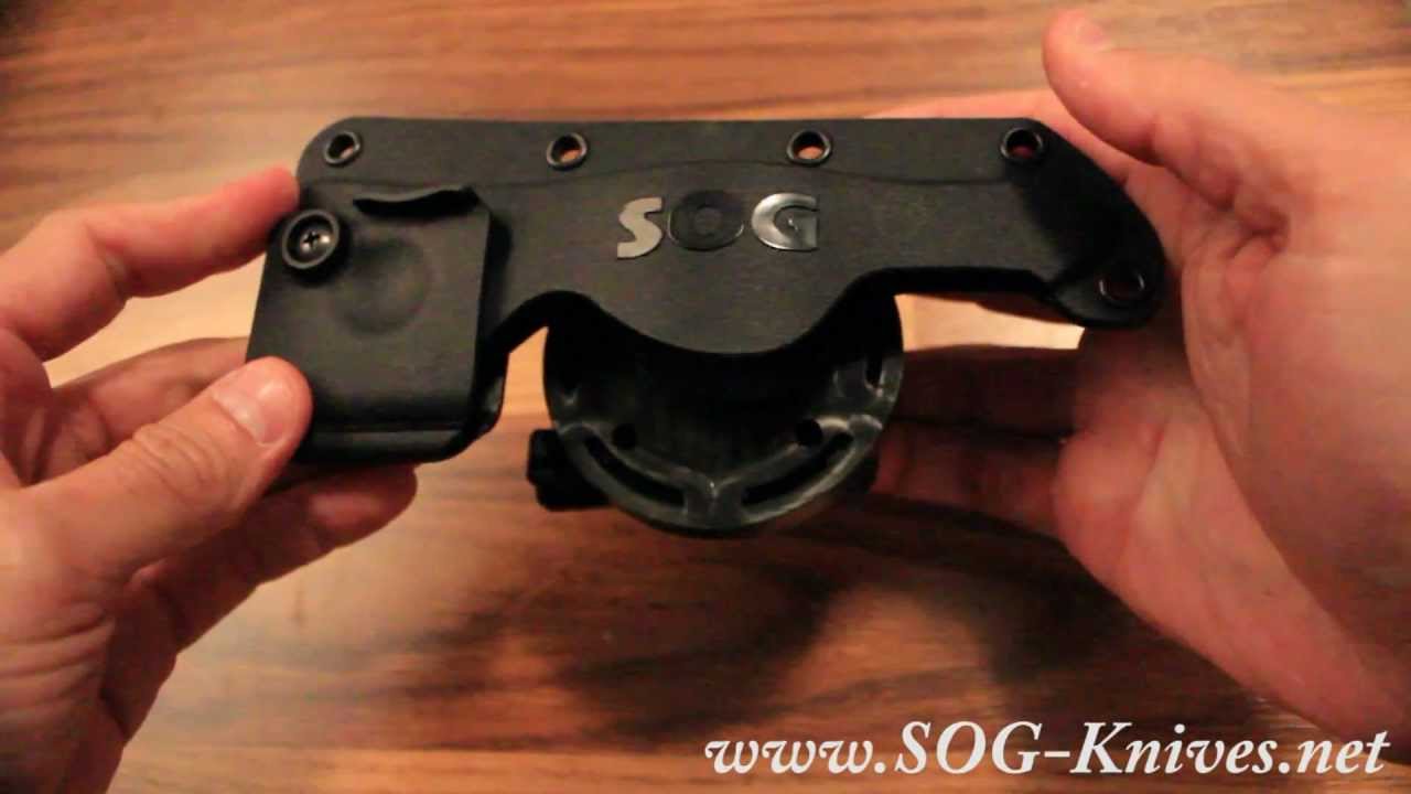 SOG Hard Nylon Sheath for Fasthawk HDN-F06 - Video Demo - YouTube