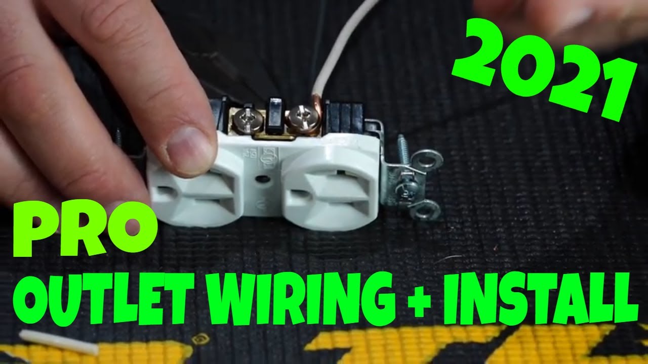 HOW TO WIRE AND INSTALL AN ELECTRICAL OUTLET FAST! - YouTube