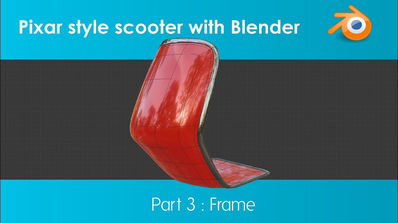 pixar style scooter part 3 : frame - YouTube