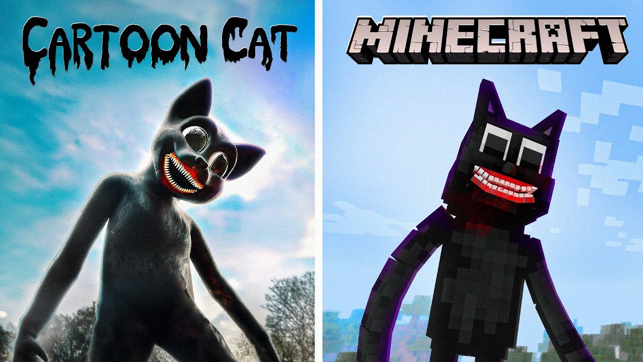 I Remade CARTOON CAT Scenes In Minecraft - YouTube