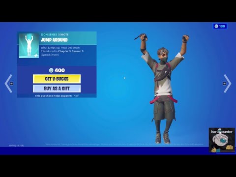 New Fortnite Jump Around emote - YouTube