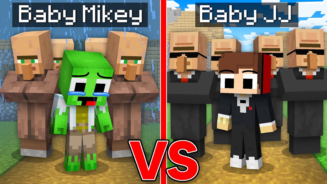 Baby JJ RICH vs Baby Mikey POOR President Survival Battle in Minecraft ...