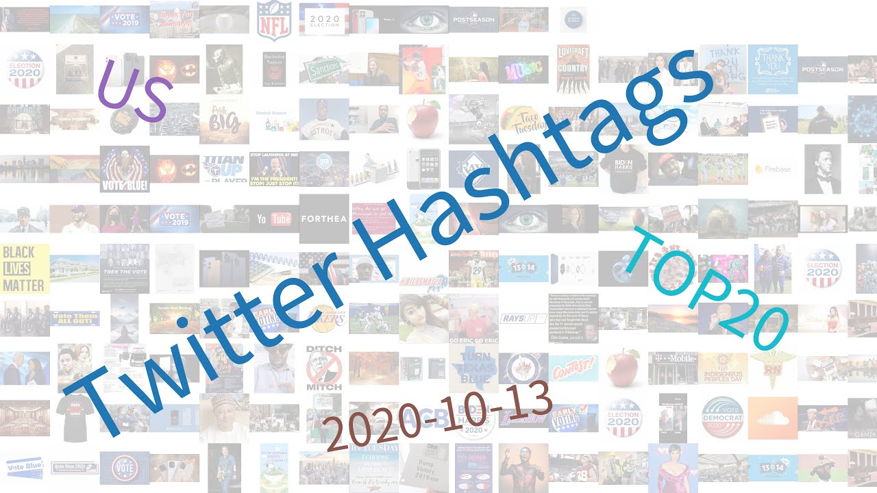 Trending hashtags on Twitter, US, 10-13-2020 - YouTube