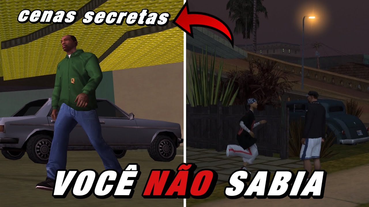 CENAS SECRETAS DO GTA SAN ANDREAS!! - YouTube