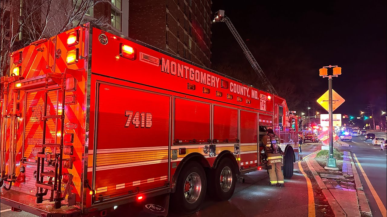 Arrive at Silver Spring MD, 2ND ALARM HIGH RISE BUILDING FIRE- 12/30/23 ...