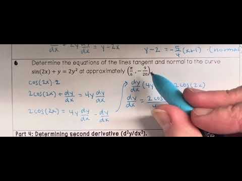 Calculus - Implicit Differentiation Review worksheet #6 - YouTube