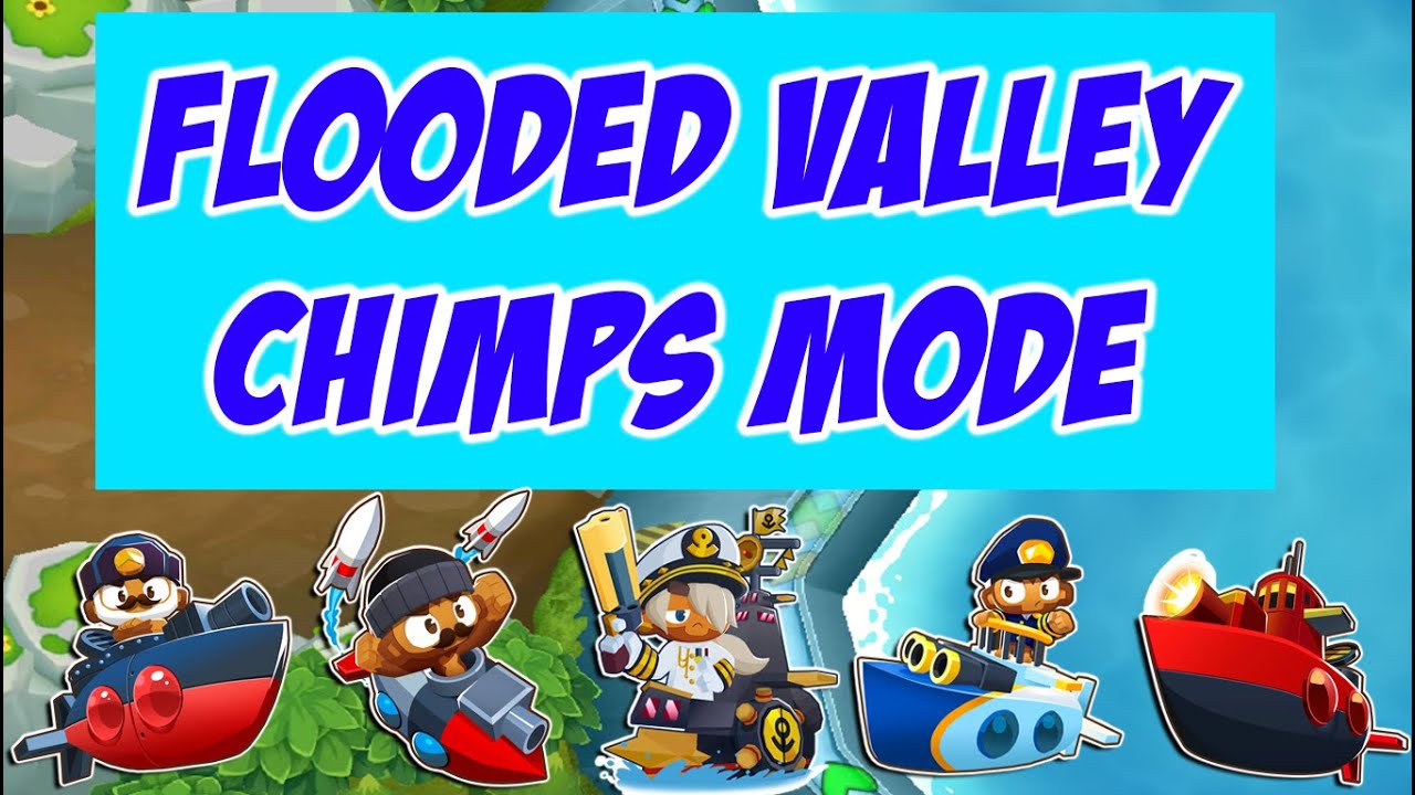 Bloons TD 6 Gameplay Walkthrough - Flooded Valley - CHIMPS Mode! 14 ...