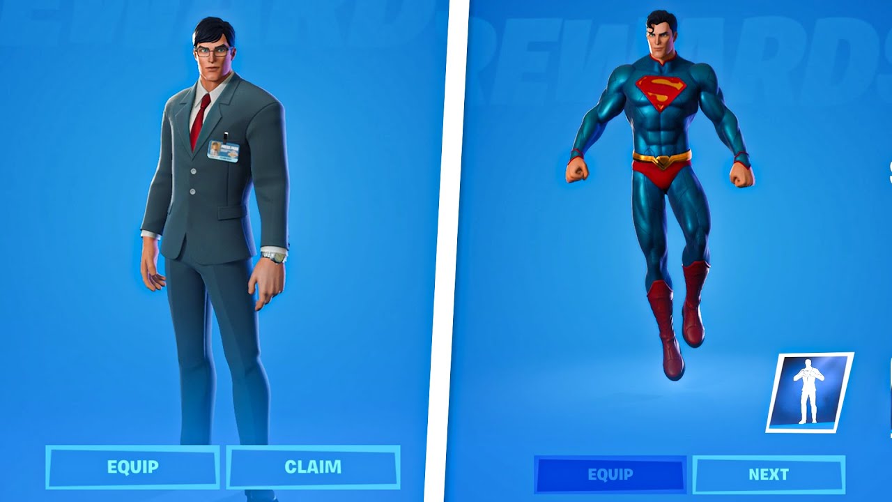 How to unlock Superman Skin & Secret Identity Built-in Emote! (Superman ...