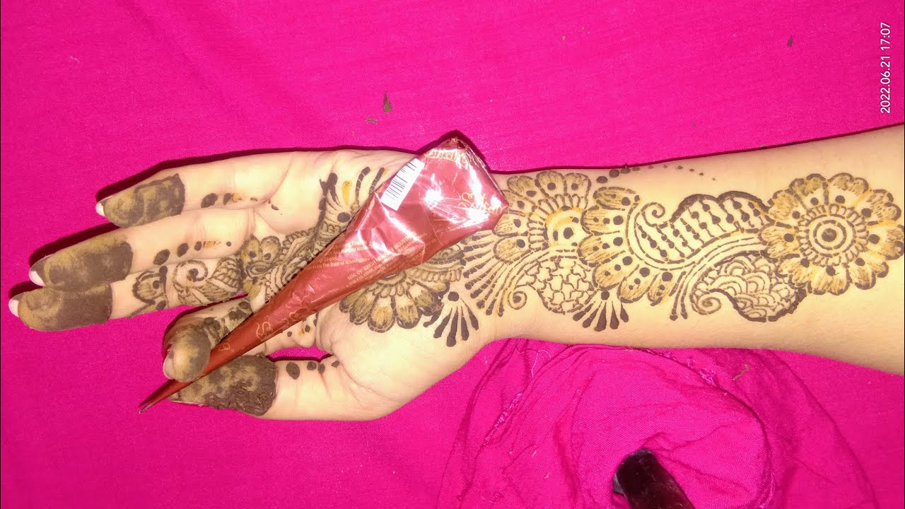 simple mehandi design@khushboo health & beauty tips - YouTube