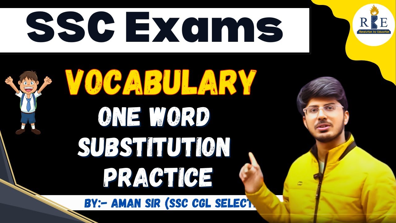SSC Exams One Word Substitution Practice Class | SSC CGL, SSC CHSL, SSC ...
